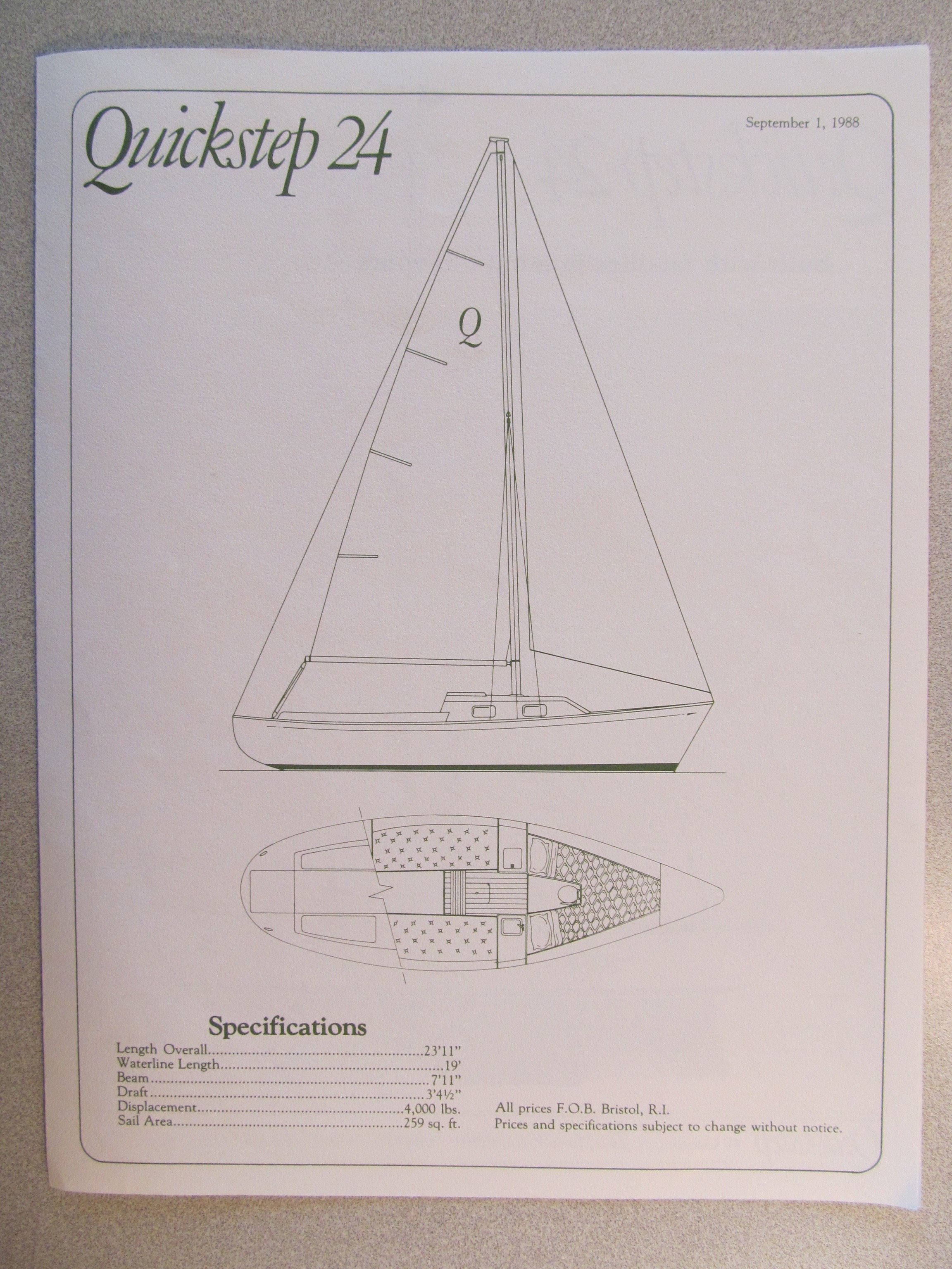 Brochures | Quickstep Owners' Group